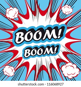 Pop Art Explosion Background Boom Stock Vector (Royalty Free) 116068927 ...