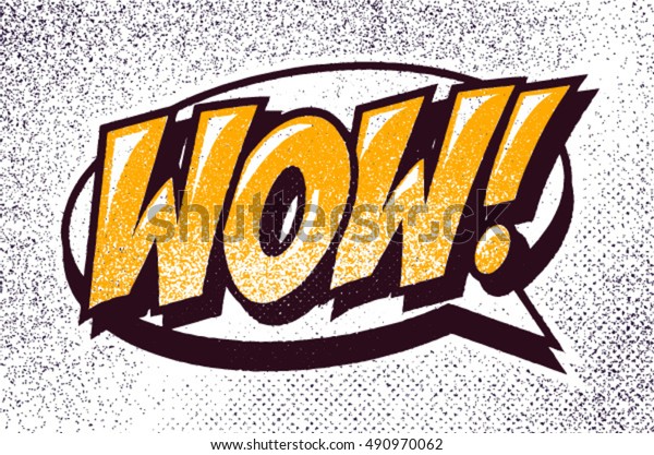 Pop Art Logo Comics Style Vector Stock Vector (Royalty Free) 490970062