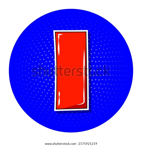 Pop Art Red Number 1 Over Stock Vector (Royalty Free) 2175921219 ...
