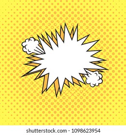 Cartoon Zig Zag Angry Speech Bubble: เวกเตอร์สต็อก (ปลอดค่าลิขสิทธิ์ ...