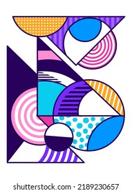 Pop Art Vector Image Popart Geometric Stock Vector (Royalty Free ...