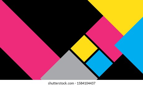 Pop Color Flyer Background Black Background Stock Vector (Royalty Free ...
