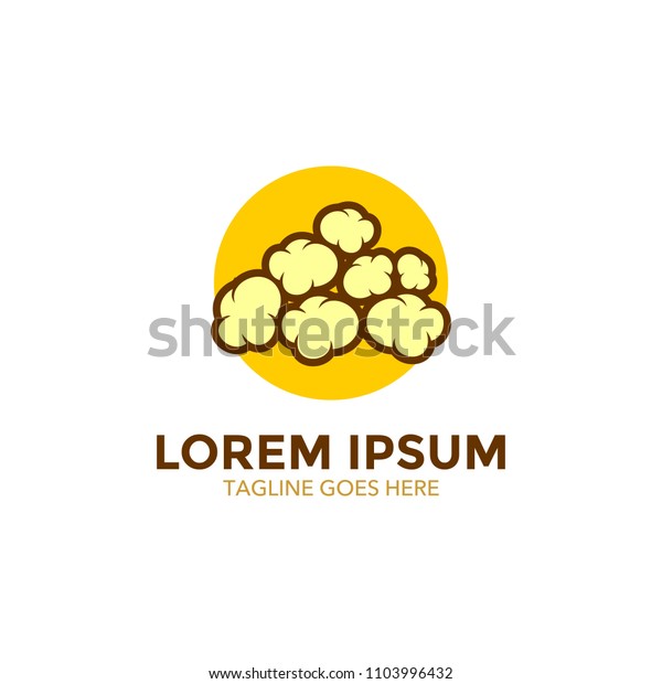 Pop Corn Logo Vector Illustration Design Stock Vector (Royalty Free ...