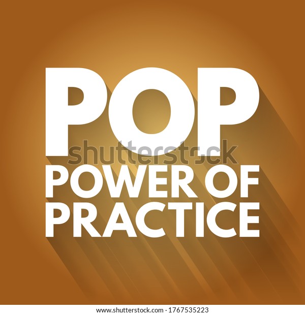 Pop Power Practice Acronym Business Concept: เวกเตอร์สต็อก (ปลอดค่า ...