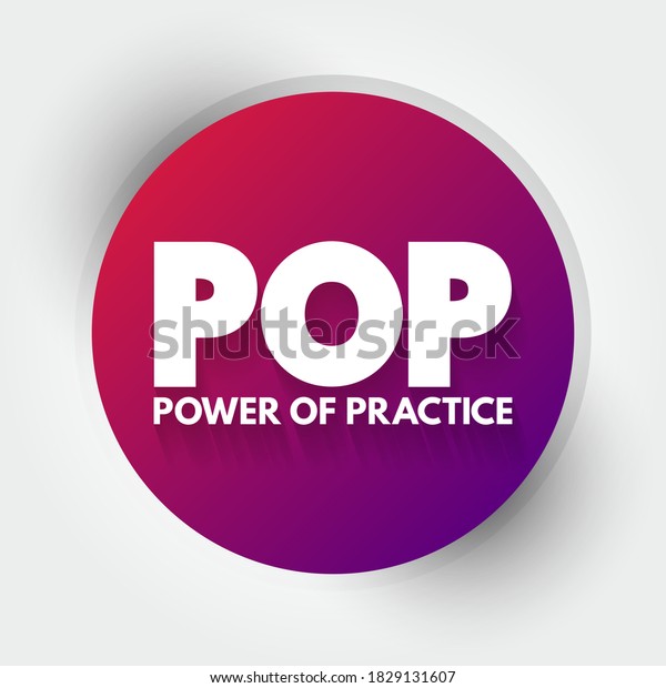 Pop Power Practice Acronym Business Concept Stock Vector (Royalty Free ...