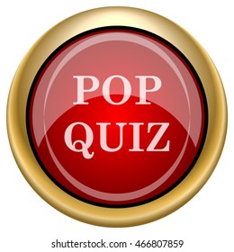 Pop Quiz Icon Internet Button On Stock Vector (Royalty Free) 466807859 ...