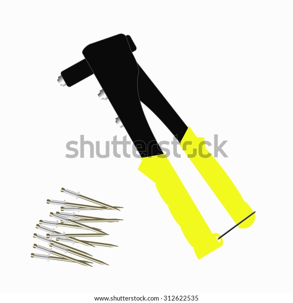Pop Rivet Gun Stock Vector (Royalty Free) 312622535 | Shutterstock