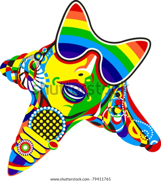 Pop Star Vector Stock Vector (Royalty Free) 79411765