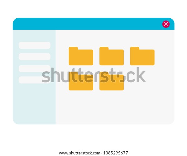 Pop Windowvector Iconflat Style Vector Illustration Stock Vector ...