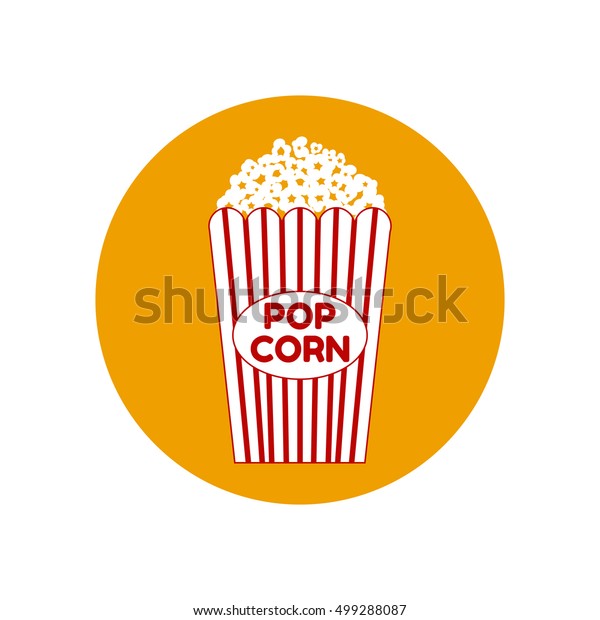 Popcorn Bag Icon Stock Vector (Royalty Free) 499288087 | Shutterstock