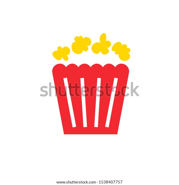 Popcorn Box Icon Clipart Image Isolated Stock Vector (Royalty Free ...