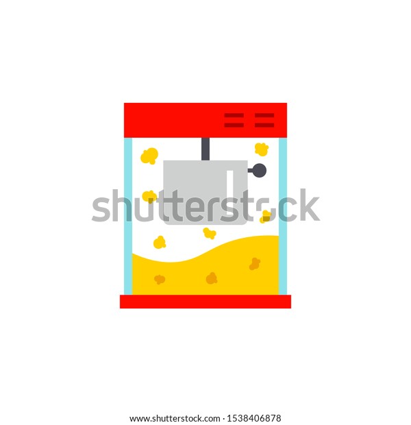 Popcorn Machine Icon Clipart Image Isolated Stock Vector (Royalty Free ...