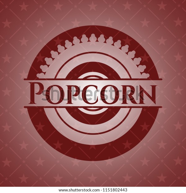 Popcorn Red Emblem Retro Stock Vector (Royalty Free) 1151802443 ...