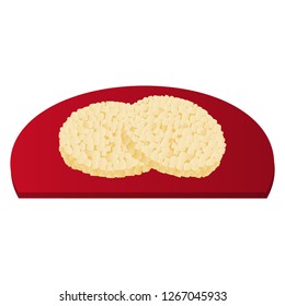 Popped Rice Crackers Stock Vector (Royalty Free) 1267045933 | Shutterstock