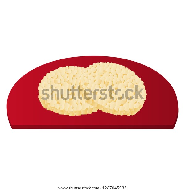 Popped Rice Crackers: vector de stock (libre de regalías) 1267045933 ...