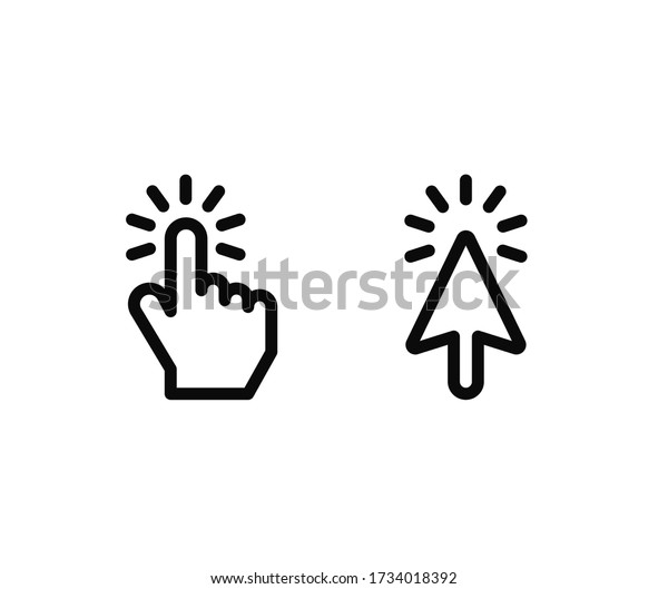 Popular Cursor Icons Web Pages Stock Vector (Royalty Free) 1734018392 ...