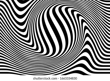 Concentric Abstract Symbol Shriveled Blot Optical Stock Illustration ...