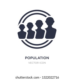 Population Icon On White Background Simple Stock Vector (Royalty Free ...