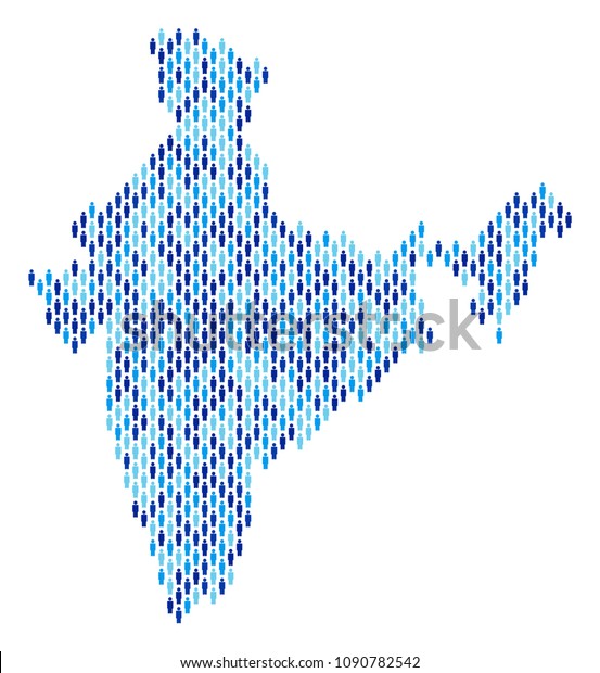 Population India Map Demography Vector Pattern Stock Vector (Royalty ... Population India Map Demography Vector Pattern Stock Vector (Royalty ...