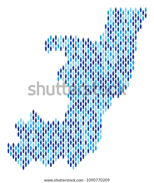 Population Republic Congo Map Demography Vector Stock Vector (Royalty ...