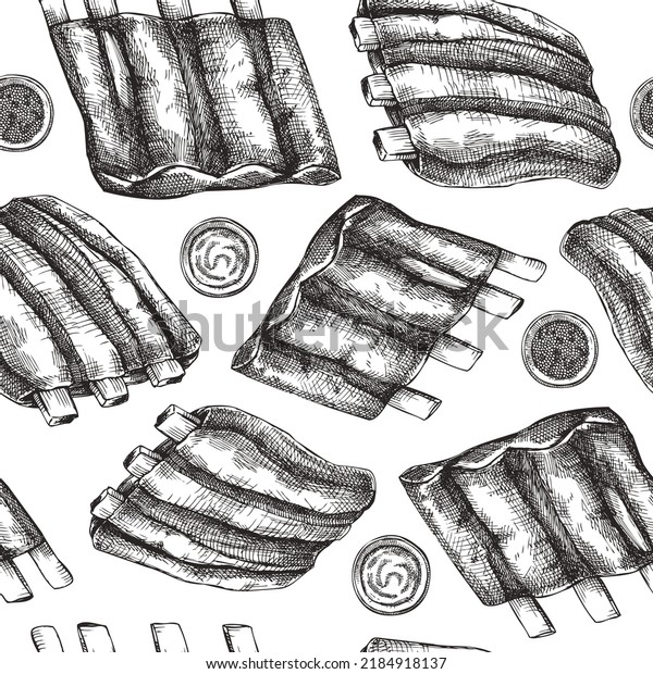 8,002 Grilling Pork Pattern Images, Stock Photos & Vectors | Shutterstock