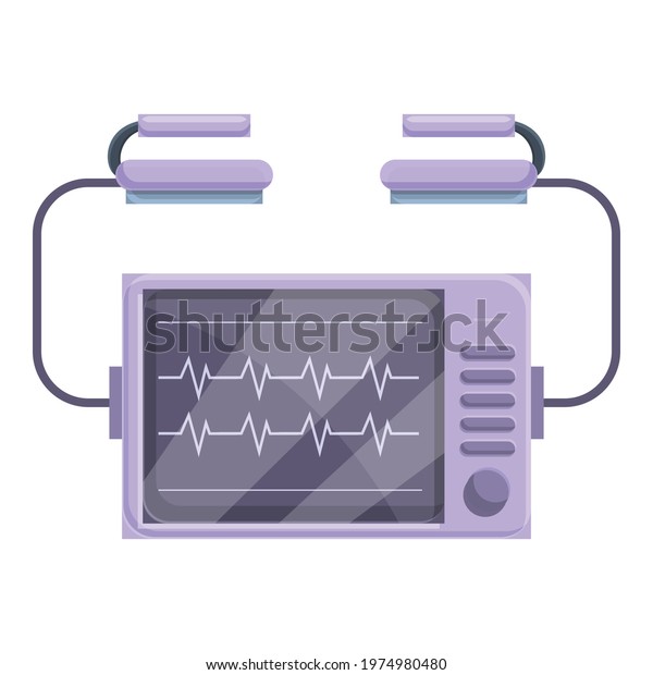 Portable Defibrillator Icon Cartoon Portable Defibrillator Stock Vector ...