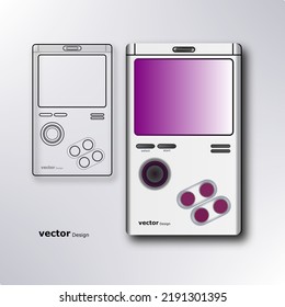 Portable Gaming Console Design Concept Image Stock Vector (Royalty Free ...