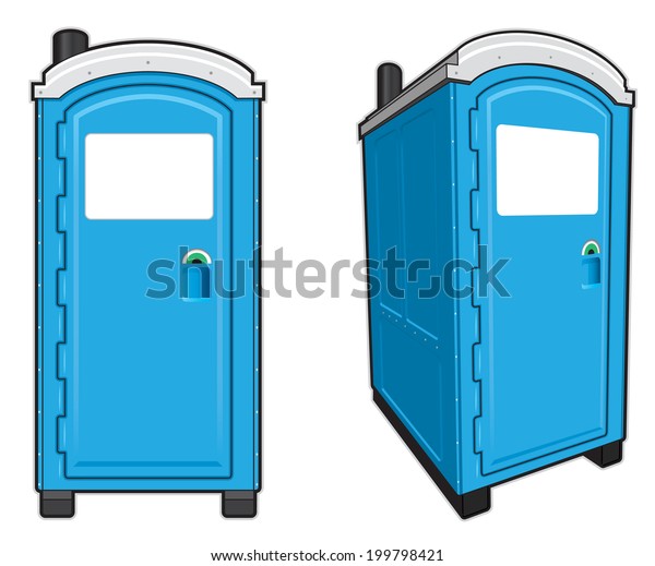 Portable Toilets Stock Vector (Royalty Free) 199798421 | Shutterstock