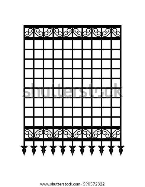 Portcullis Castle Gate Vector Illustration Stock Vector (Royalty Free ...