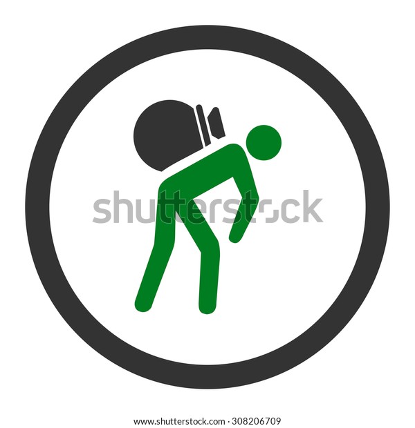 Porter Vector Icon This Rounded Flat Stock Vector (Royalty Free ...