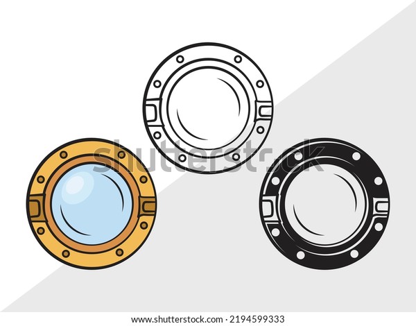 Porthole Svg Printable Vector Illustration Stock Vector (Royalty Free ...