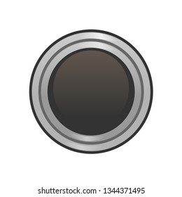 Portrait Frame Gui Silver Round Frame Stock Vector (Royalty Free ...