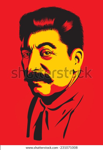 Portrait Joseph Stalin Stock Vector (Royalty Free) 231071008
