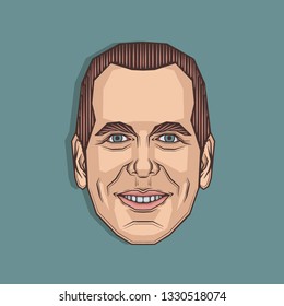 Portrait Kind Man 2 Stock Vector (Royalty Free) 1330518074