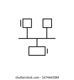 Ports Networking Icon Simple Line Outline Stock Vector (Royalty Free ...