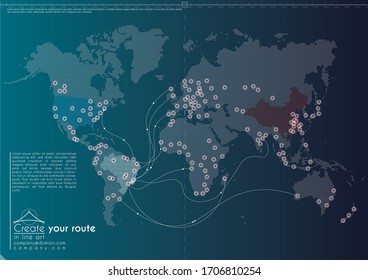 Ports World Digital Stock Vector (Royalty Free) 1706810254 | Shutterstock