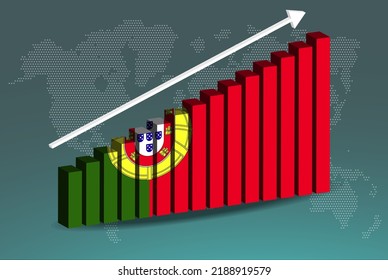 Portugal 3d Bar Chart Graph Vector Stock Vector (Royalty Free ...