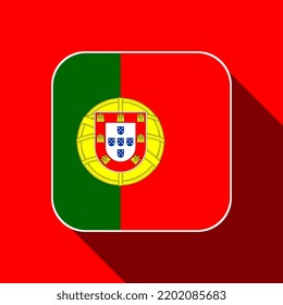 Portugal Flag Official Colors Vector Illustration Stock Vector (Royalty ...