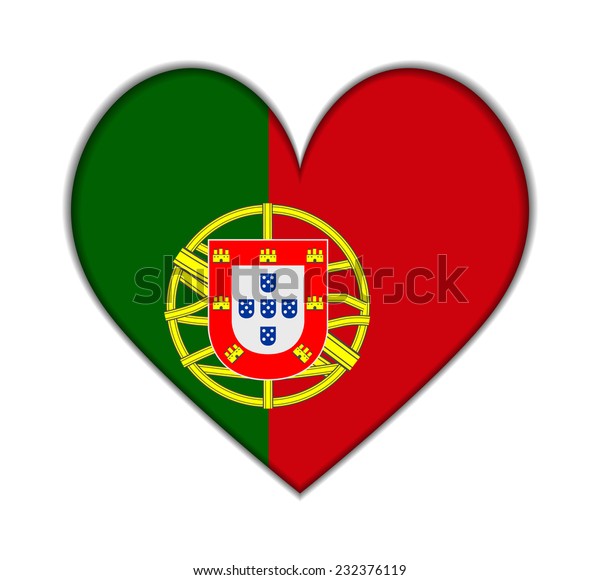 Portugal Heart Flag Vector Illustration Stock Vector (Royalty Free ...