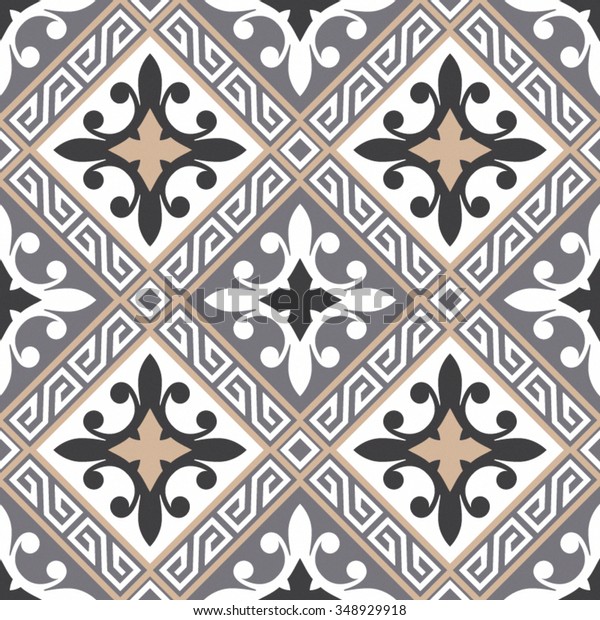 Portuguese Style Vector Pattern Texture Stock Vector (Royalty Free ...