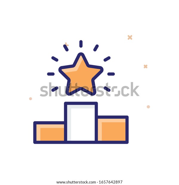 Position Holder Vector Illustration Outline Filled: เวกเตอร์สต็อก (ปลอด ...