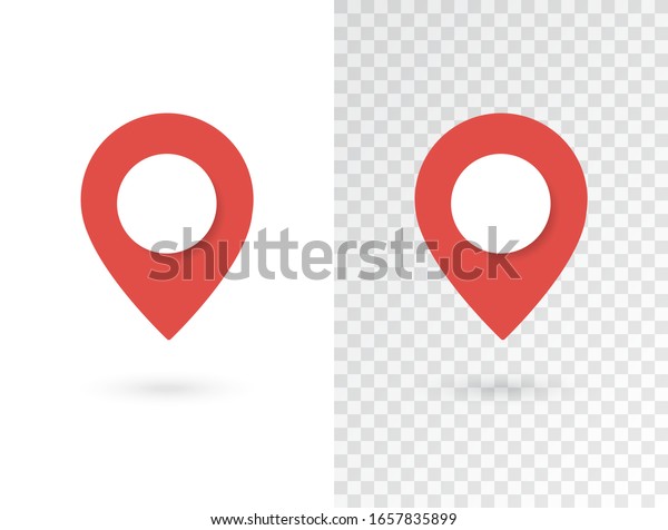 Position Marker Isolated On White Transparent Stock Vector (Royalty ...