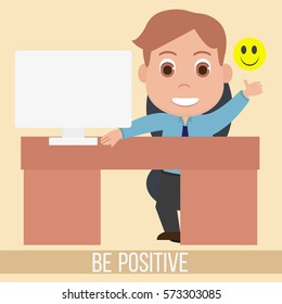 Positive Employee Stock Vector (Royalty Free) 573303085 | Shutterstock