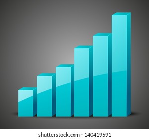 Positive Graph Icon Vector Illustration Stock Vector (Royalty Free ...