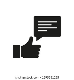 Positive Hand Gesture Simple Flat Vector Stock Vector (Royalty Free ...