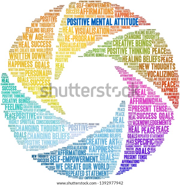 Positive Mental Attitude Word Cloud On Stock Vector (Royalty Free ...