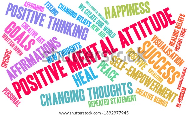 Positive Mental Attitude Word Cloud On Stock Vector (Royalty Free ...