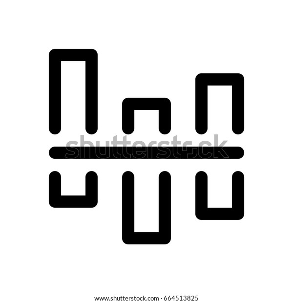 Positive Negative Bar Chart Stock Vector (Royalty Free) 664513825 ...