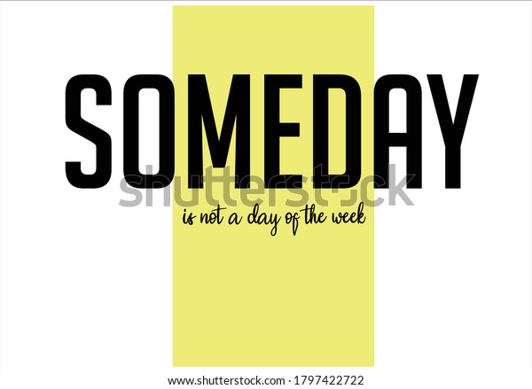 Positive Slogan Design Vector Yellow Color Stock Vector (Royalty Free ...