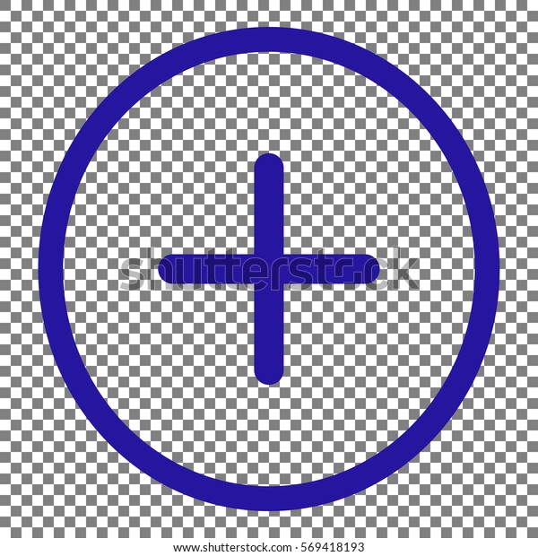 Positive Symbol Plus Sign Blue Icon Stock Vector (Royalty Free ...